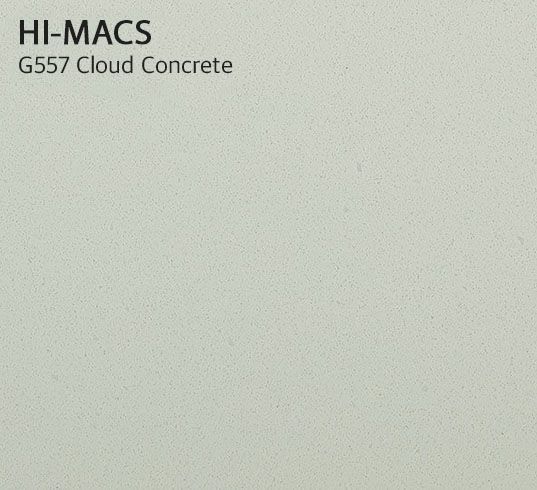 G557 Cloud Concrete | LG Hi Macs | Столешка Ру